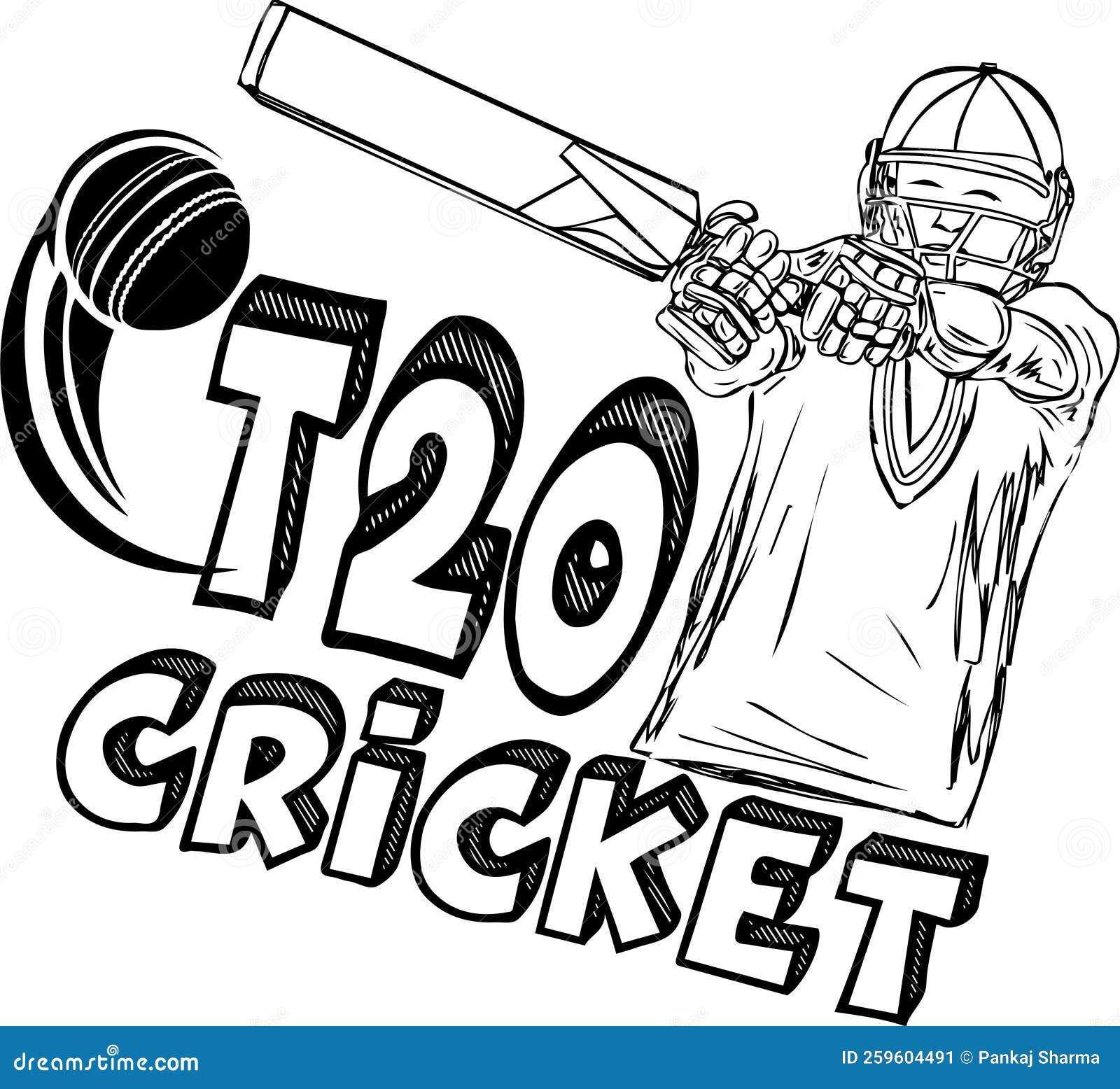 T20 Cricket Logo, Abstract Cricket World Cup Banner or Poster Design ...