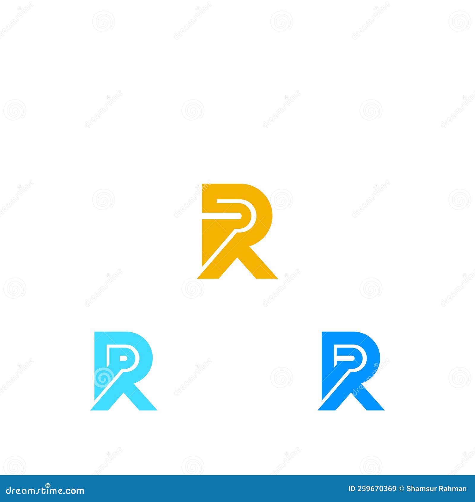 Alphabet Letters Initials Logo RR, R , R and P Stock Illustration ...