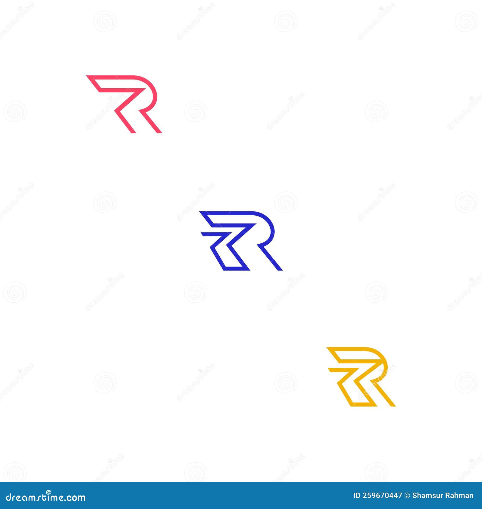 Alphabet Letters Initials Logo RR, R , R and P Stock Illustration ...