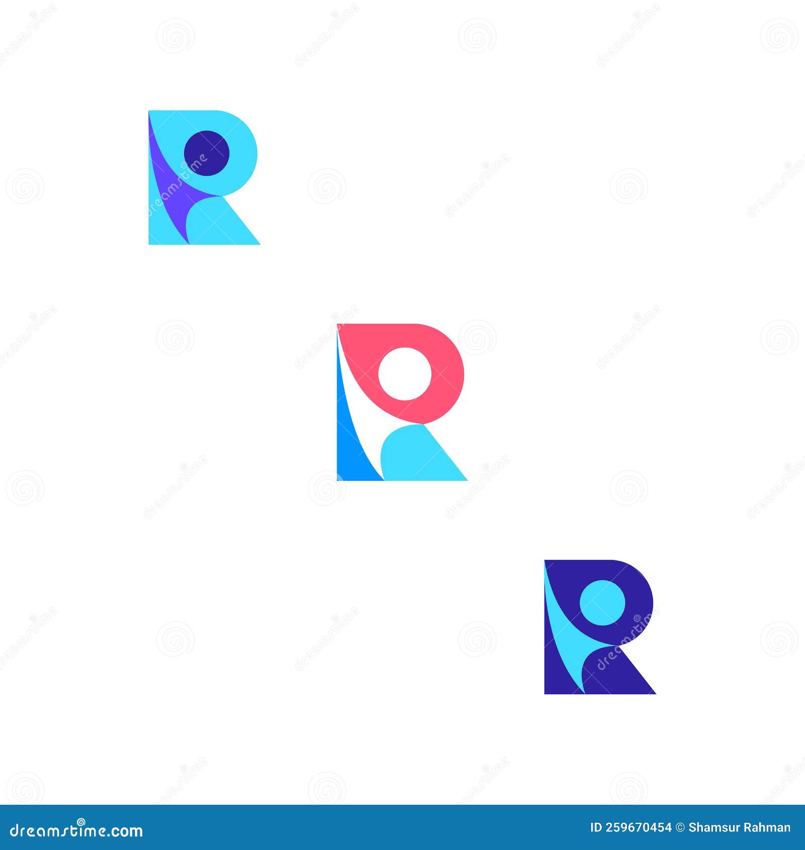 Alphabet Letters Initials Logo RR, R , R and P Stock Vector ...