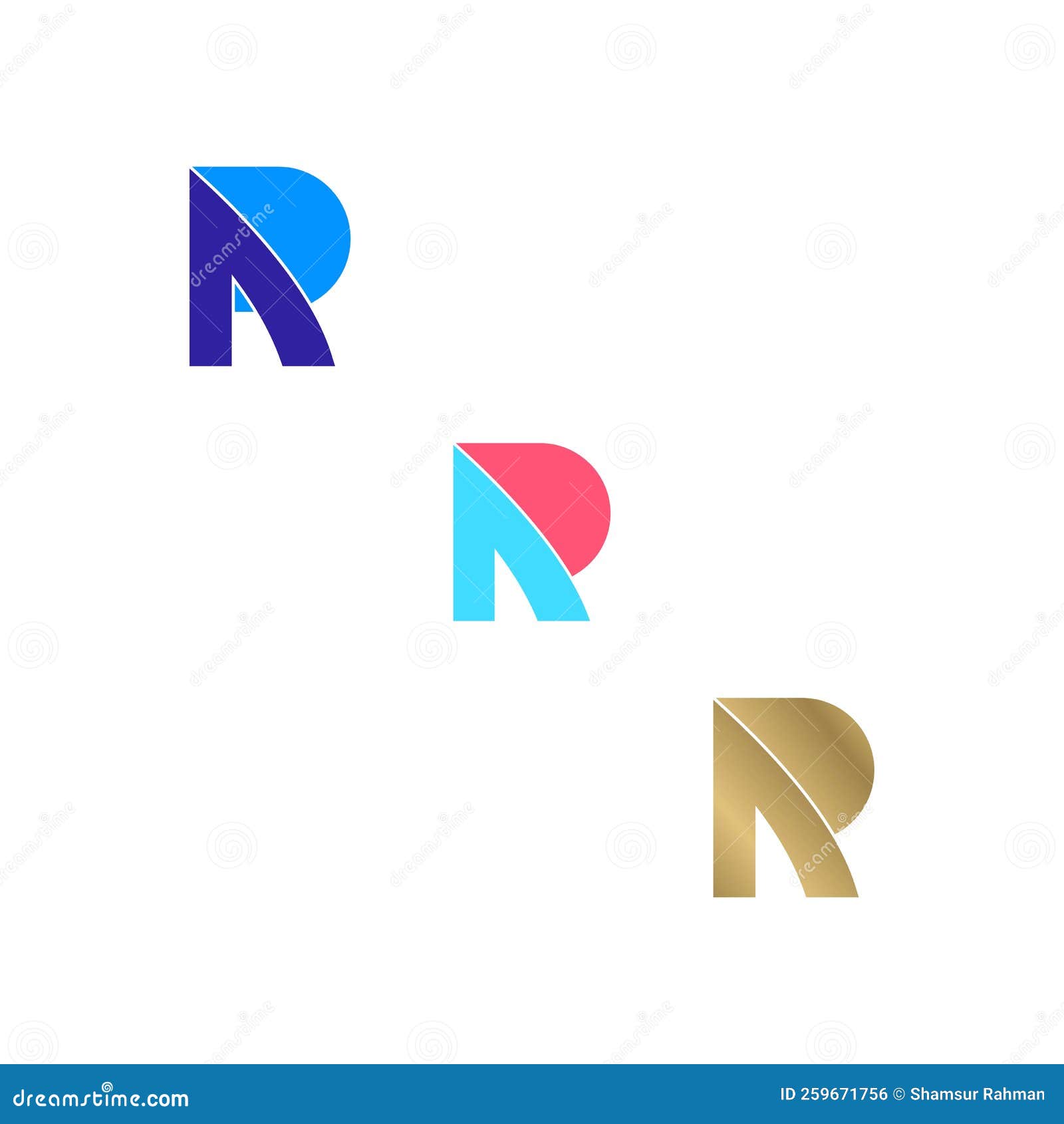 Alphabet Letters Initials Logo RR, R , R and P Stock Illustration ...