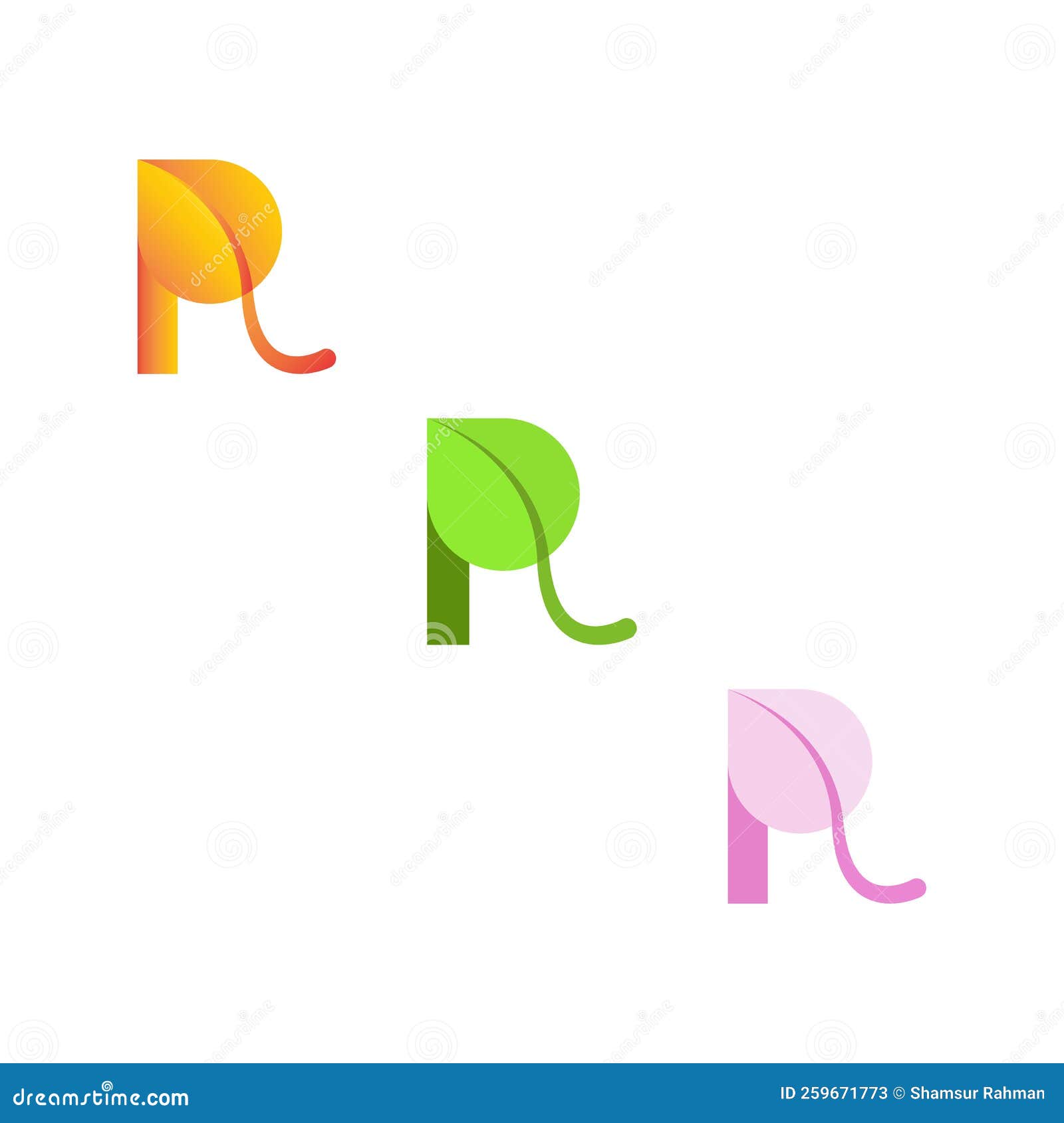Alphabet Letters Initials Logo RR, R , R and P Stock Illustration ...