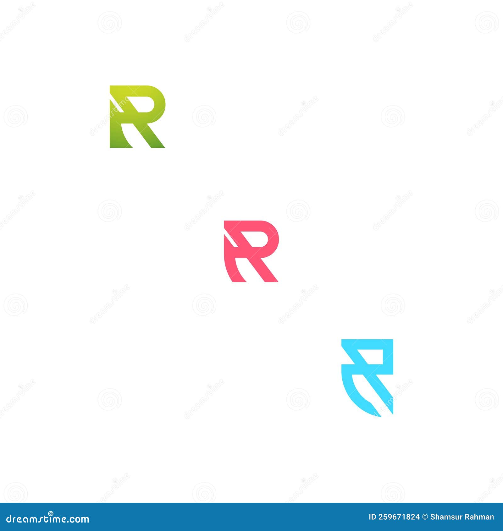 Alphabet Letters Initials Logo RR, R , R and P Stock Illustration ...