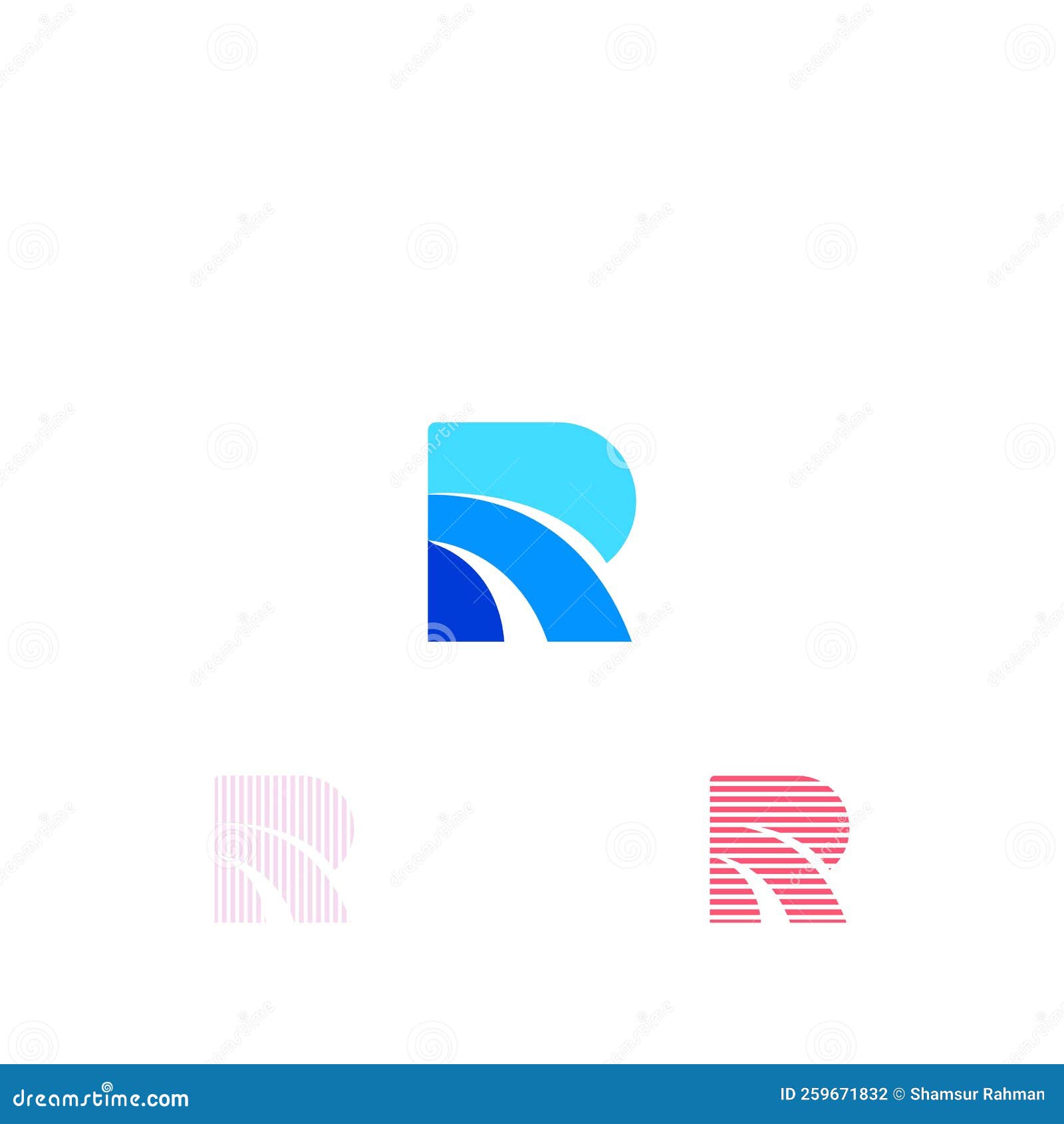 Alphabet Letters Initials Logo RR, R , R and P Stock Illustration ...