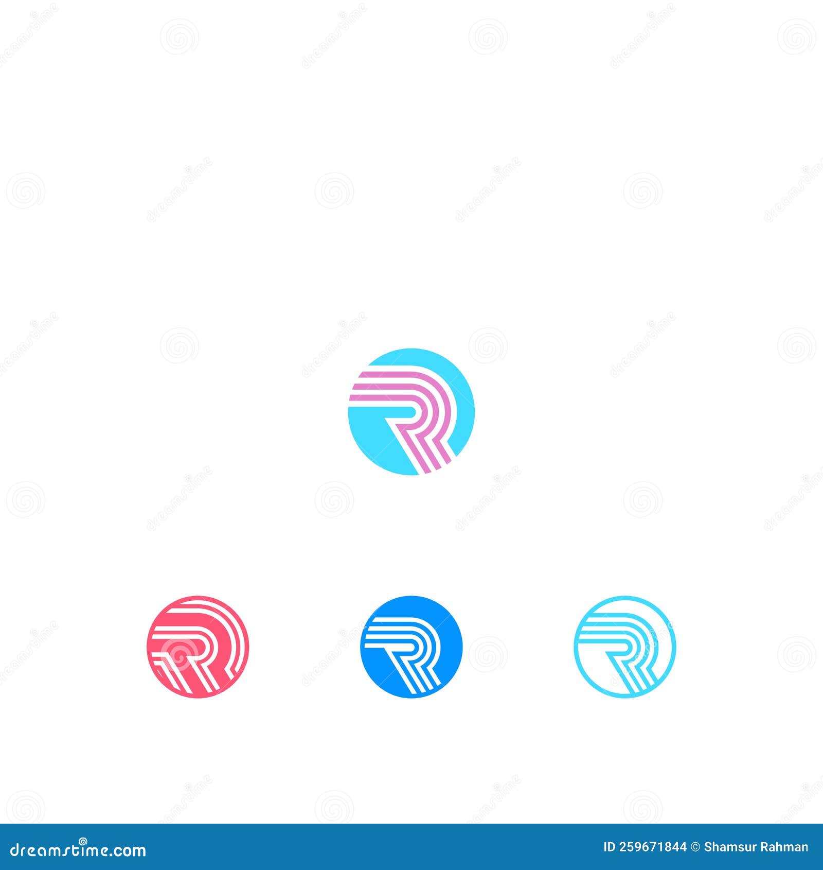 Alphabet Letters Initials Logo RR, R , R and P Stock Vector ...