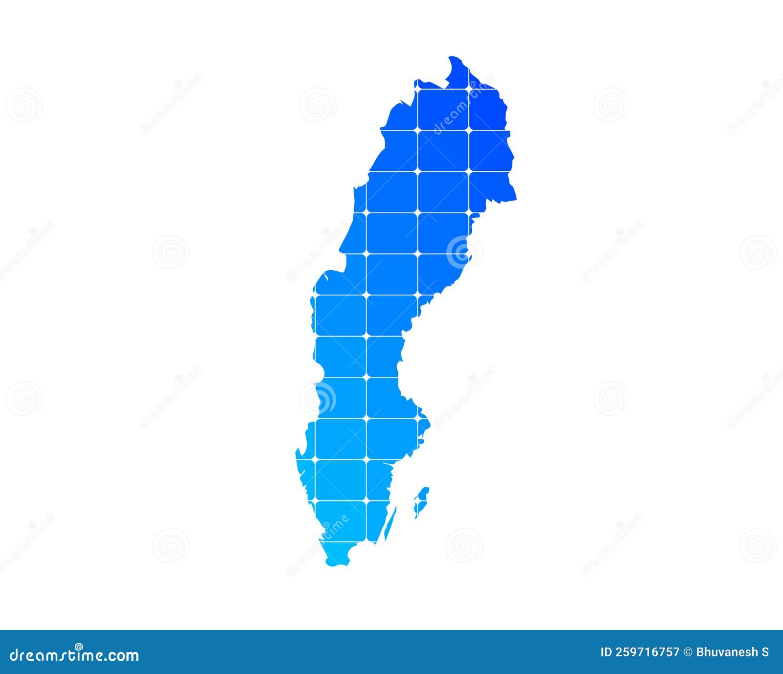 Colorful Sweden Political Map With Clearly Labeled, Separated Layers ...
