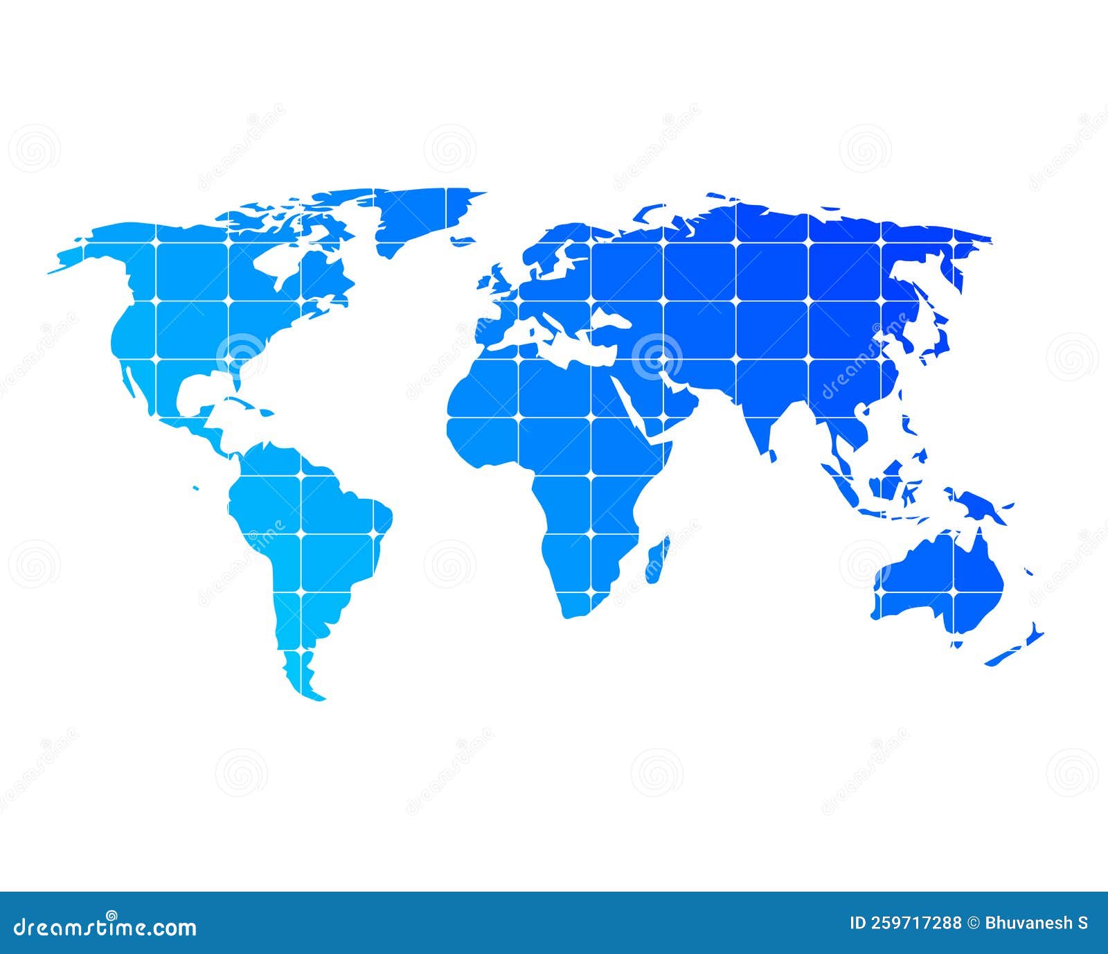 World Map Of 3D Bricks Vector Illustration | CartoonDealer.com #210253222