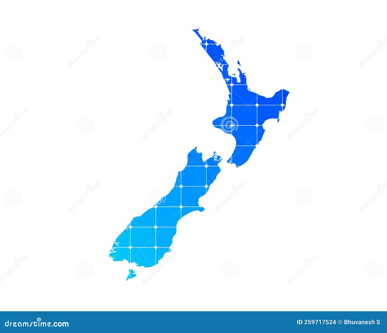 Colorful New Zealand Political Map With Clearly Labeled, Separated ...