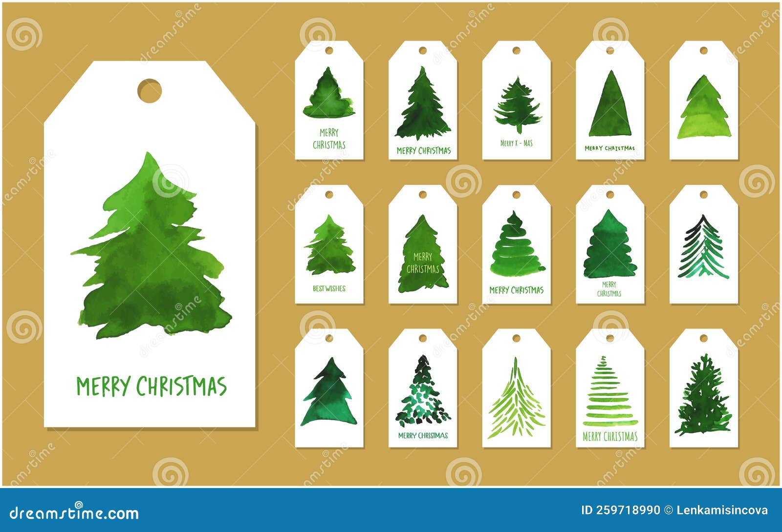Hand Drawn Collection of 15 Artistic Hang Tags with Trendy Vector ...