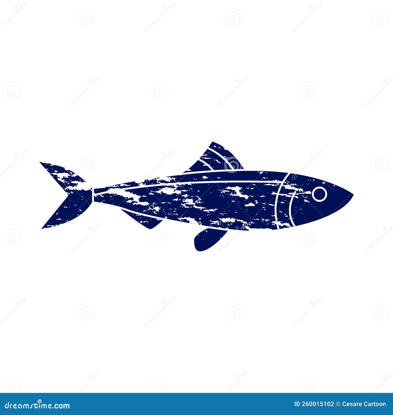 Grunge minnow stock vector. Illustration of design, minnow - 260015102