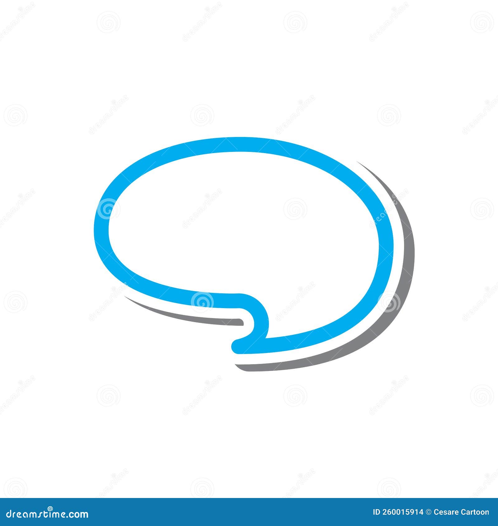 Cartoon word bubble stock vector. Illustration of thought - 260015914