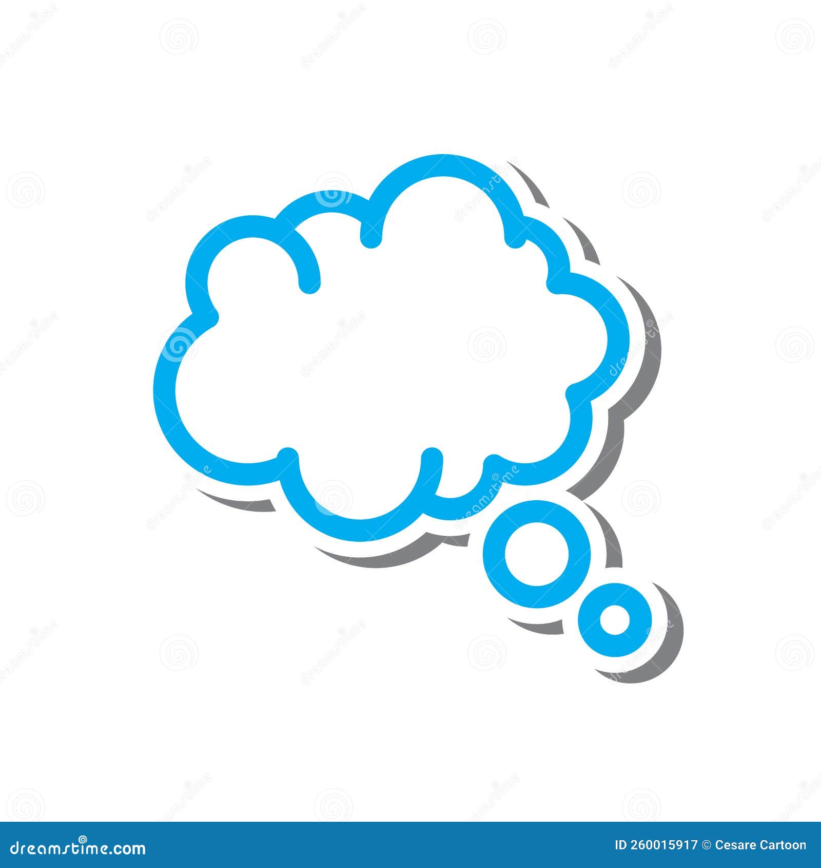 Cartoon word bubble stock vector. Illustration of bubble - 260015917