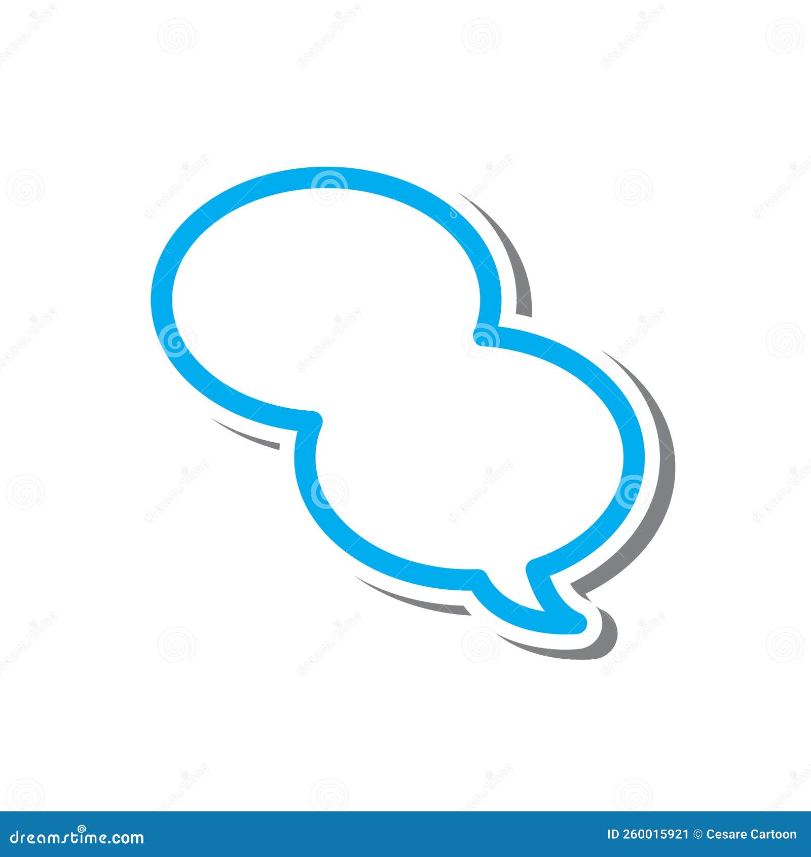 Cartoon word bubble stock illustration. Illustration of vector - 260015921