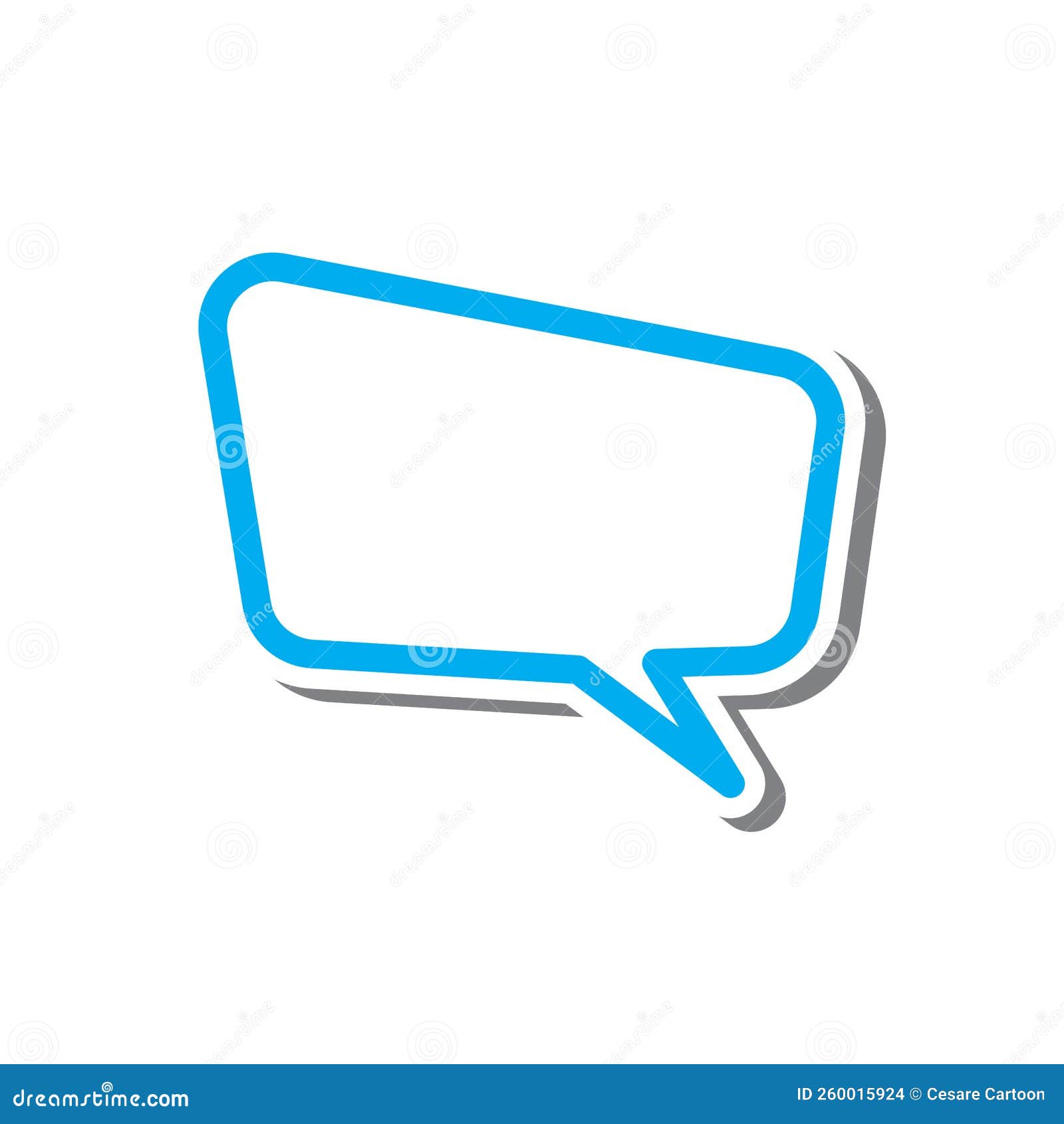 Cartoon word bubble stock illustration. Illustration of chat - 260015924