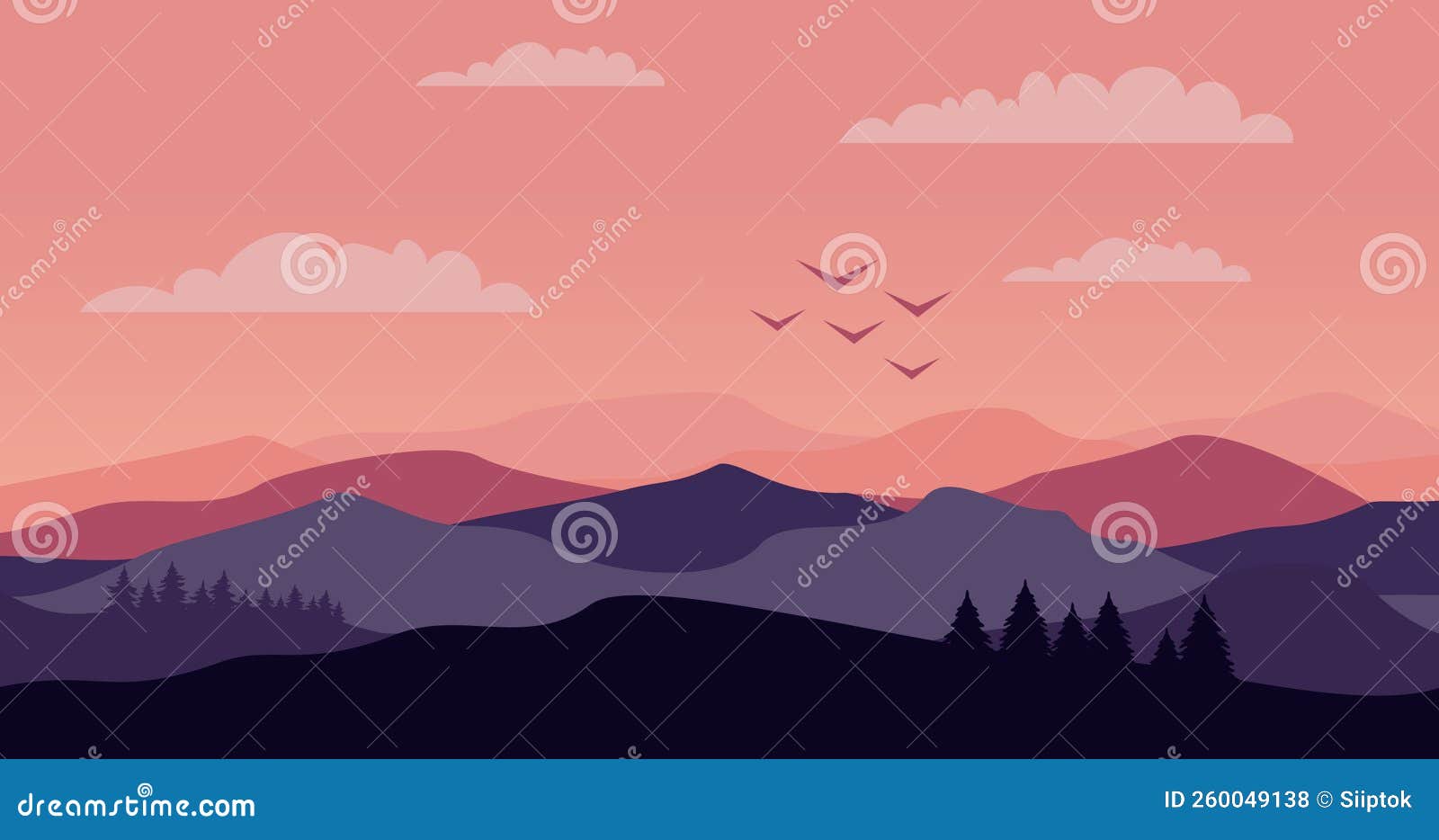 Red Blue Gradient Field Overlay Background Stock Illustration ...