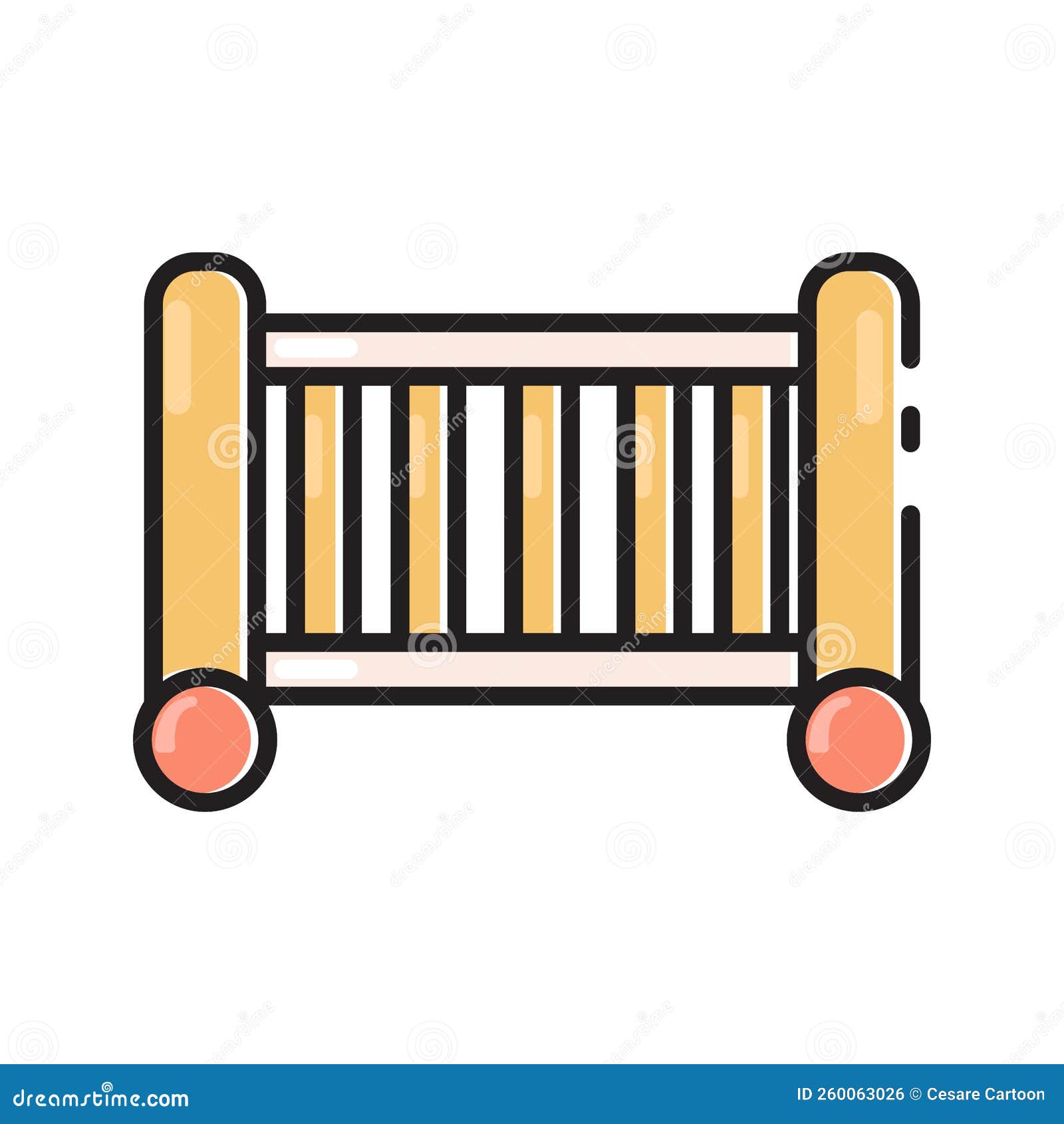 Cartoon baby box stock vector. Illustration of baby - 260063026
