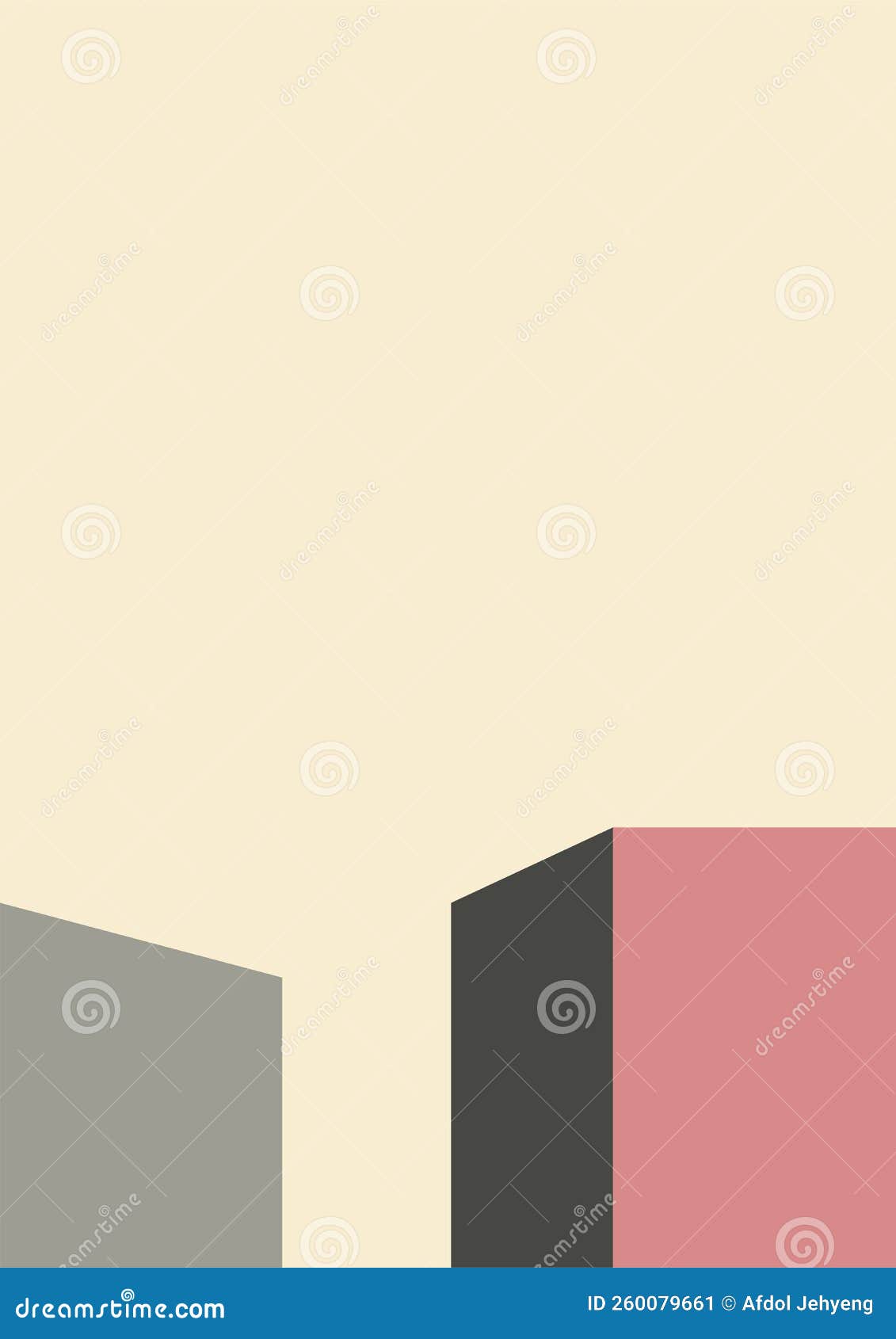 Geometric Architecture Background with Minimal Design on Tone Color ...