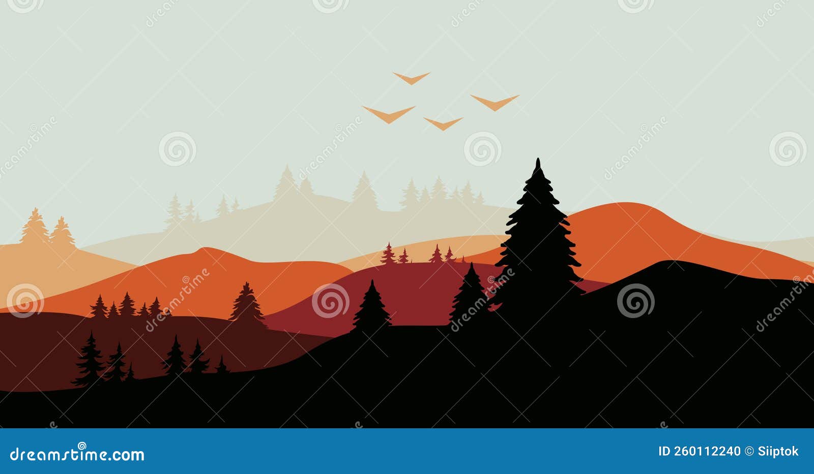 Nature Background Mountains Forest Natural Soil Gradation Stock ...