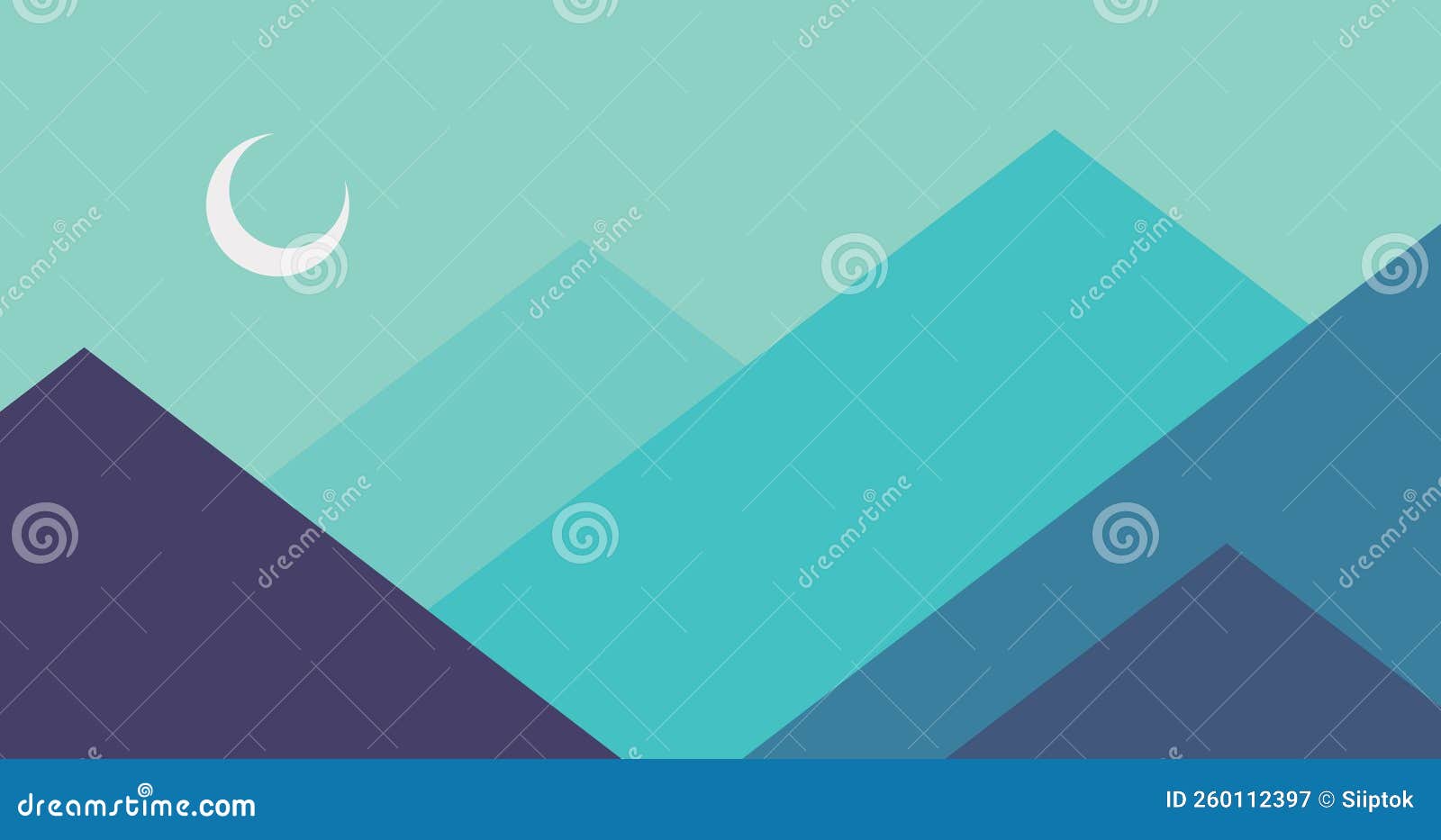 Nature Background Mountains Blue Gradient Geometric Shapes Stock ...