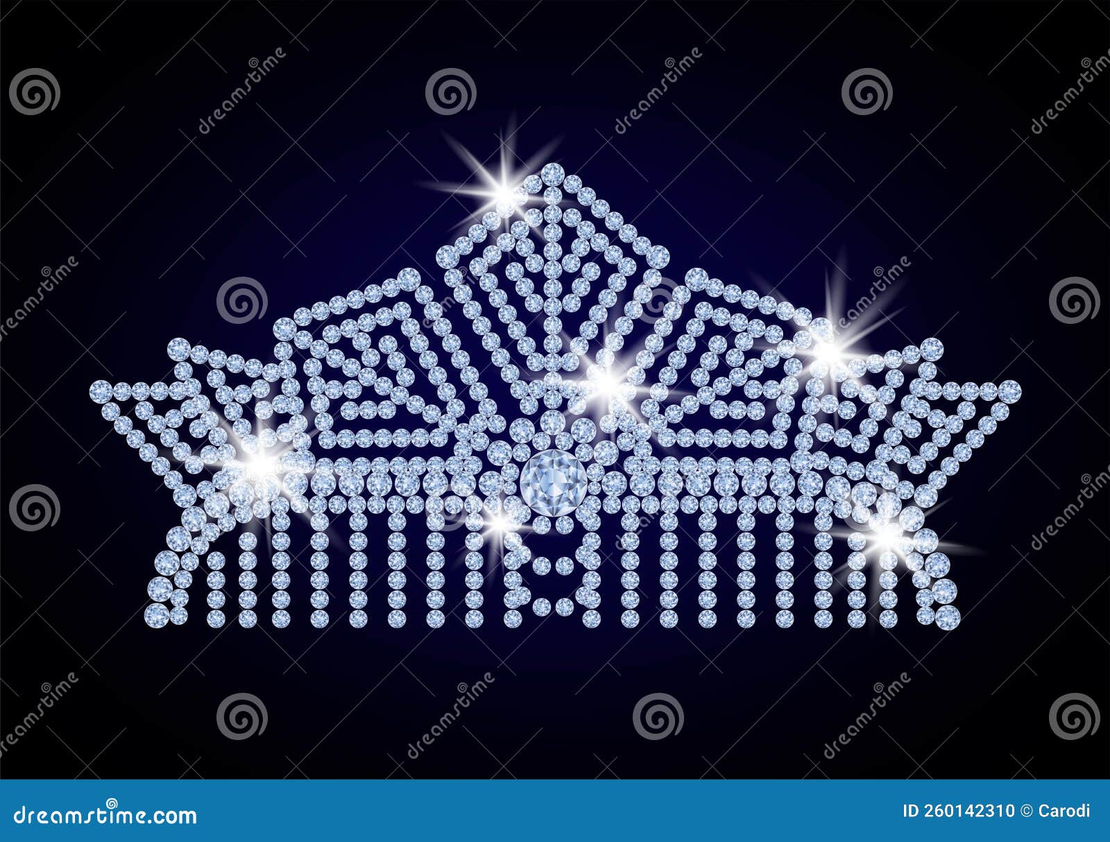 Crystals Princess Diamond Crown, Vector Stock Vector - Illustration of ...
