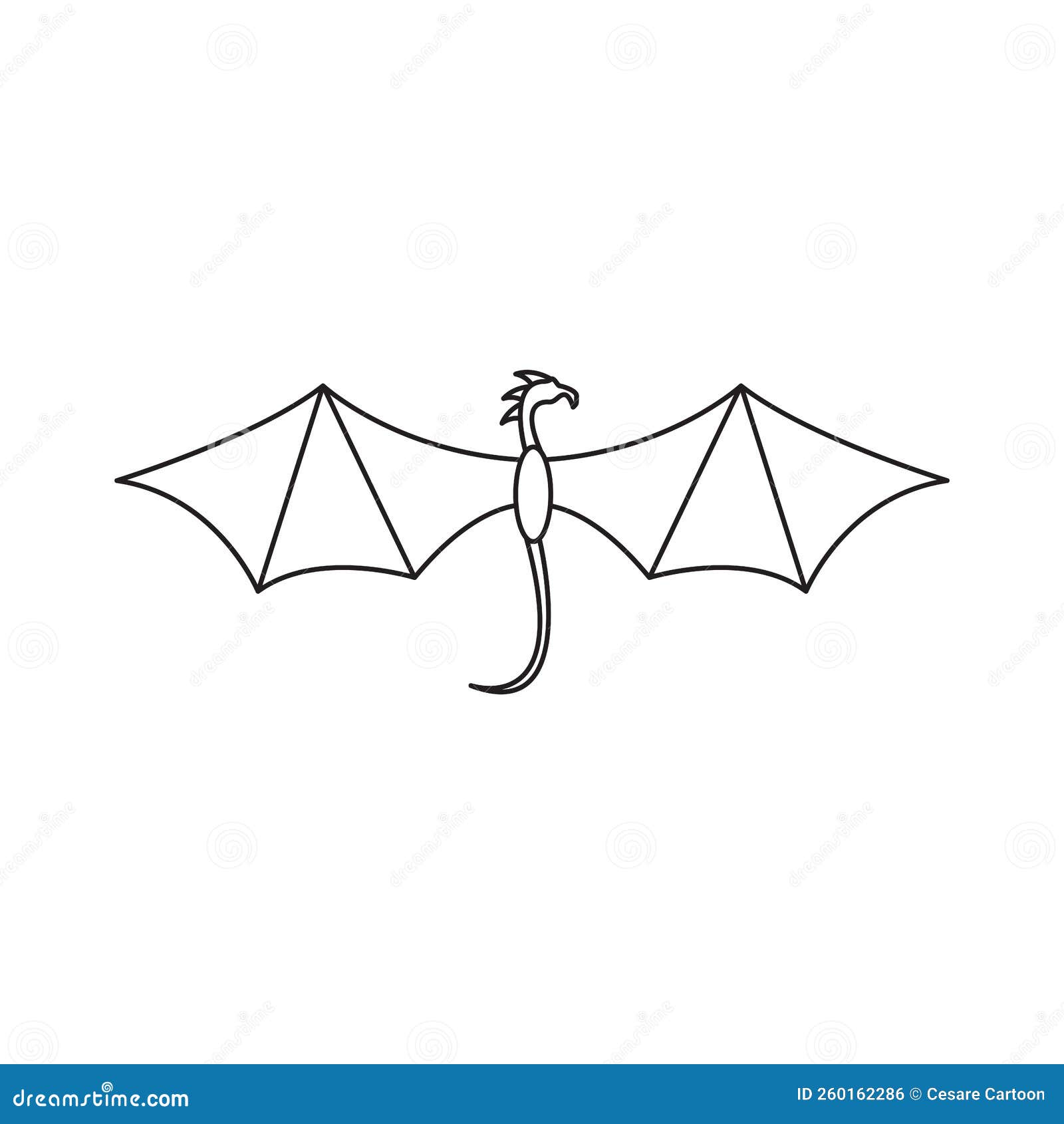 Line Art Dragon Royalty-Free Stock Photo | CartoonDealer.com #2360085