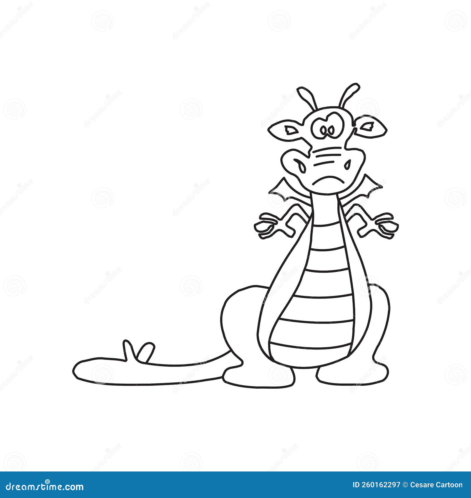 Line Art Dragon Royalty-Free Stock Photo | CartoonDealer.com #2360085