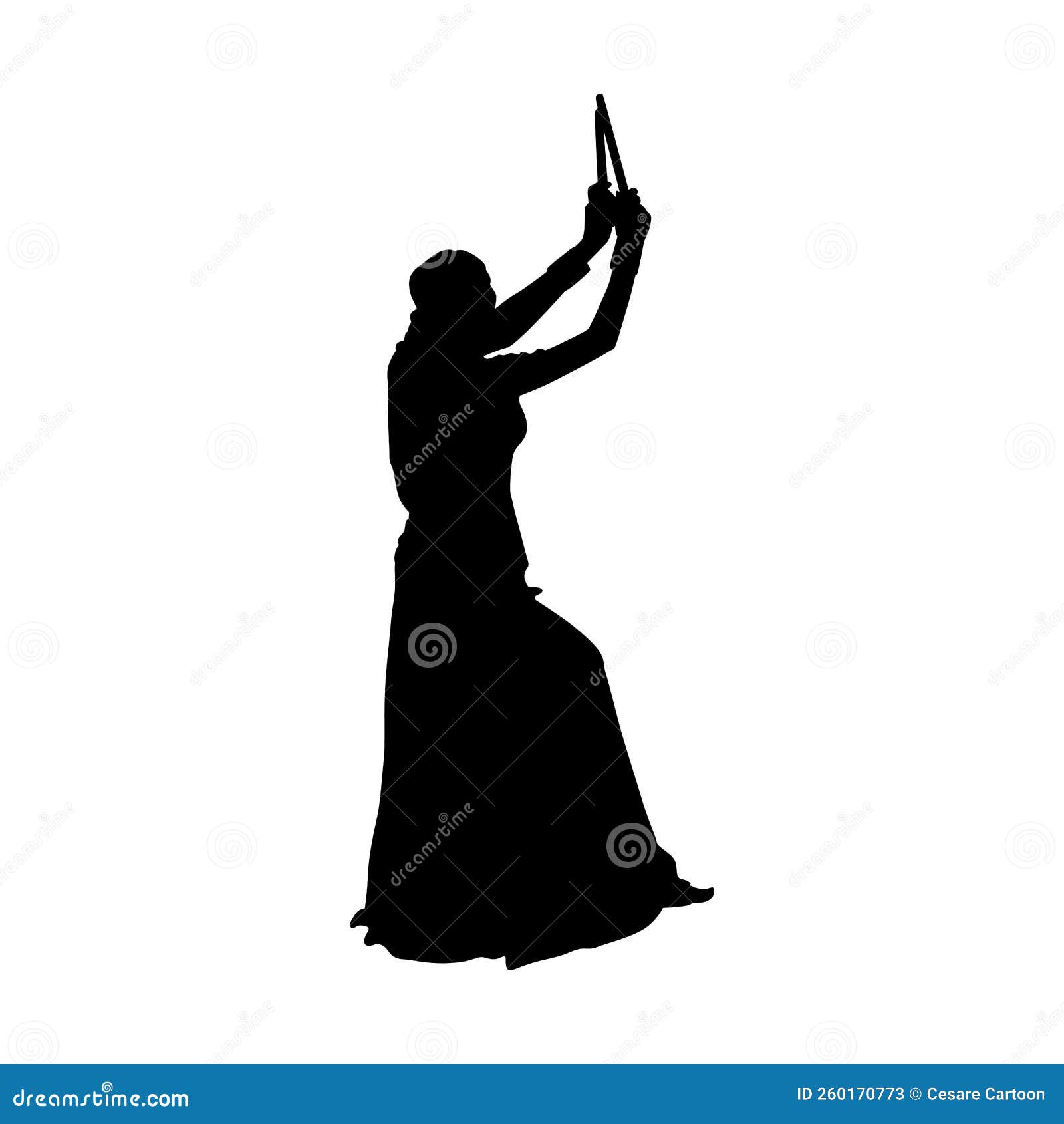 Garba dance silhouette stock vector. Illustration of icon - 260170773