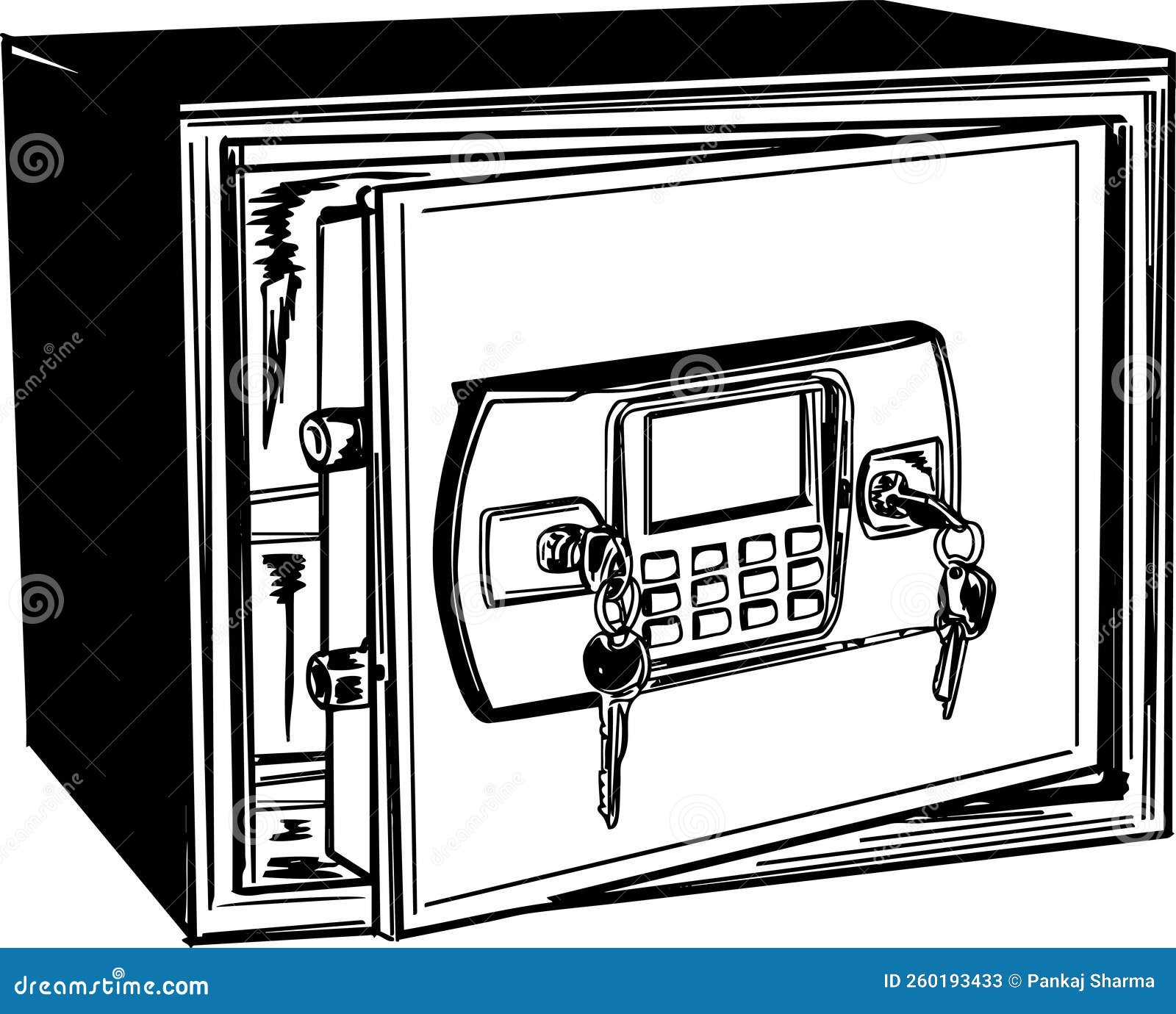 Small Safe Locker for Home, Safety Box or Modern Electronic Locker ...