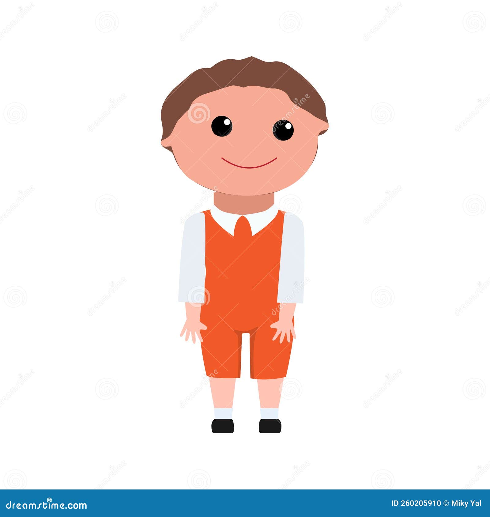 Cute Children Happy. Flat Design Style Minimal Vector Illustration ...