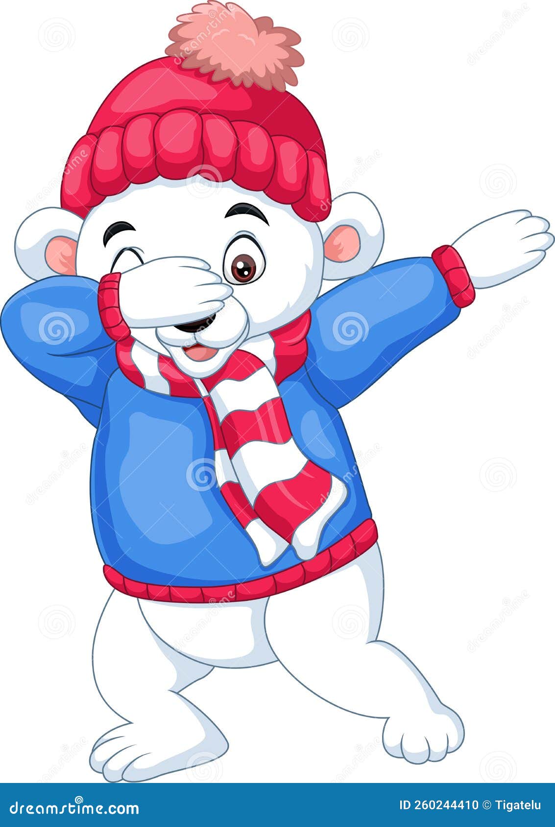 Cartoon Dabbing Monkey On White Background Vector Illustration ...