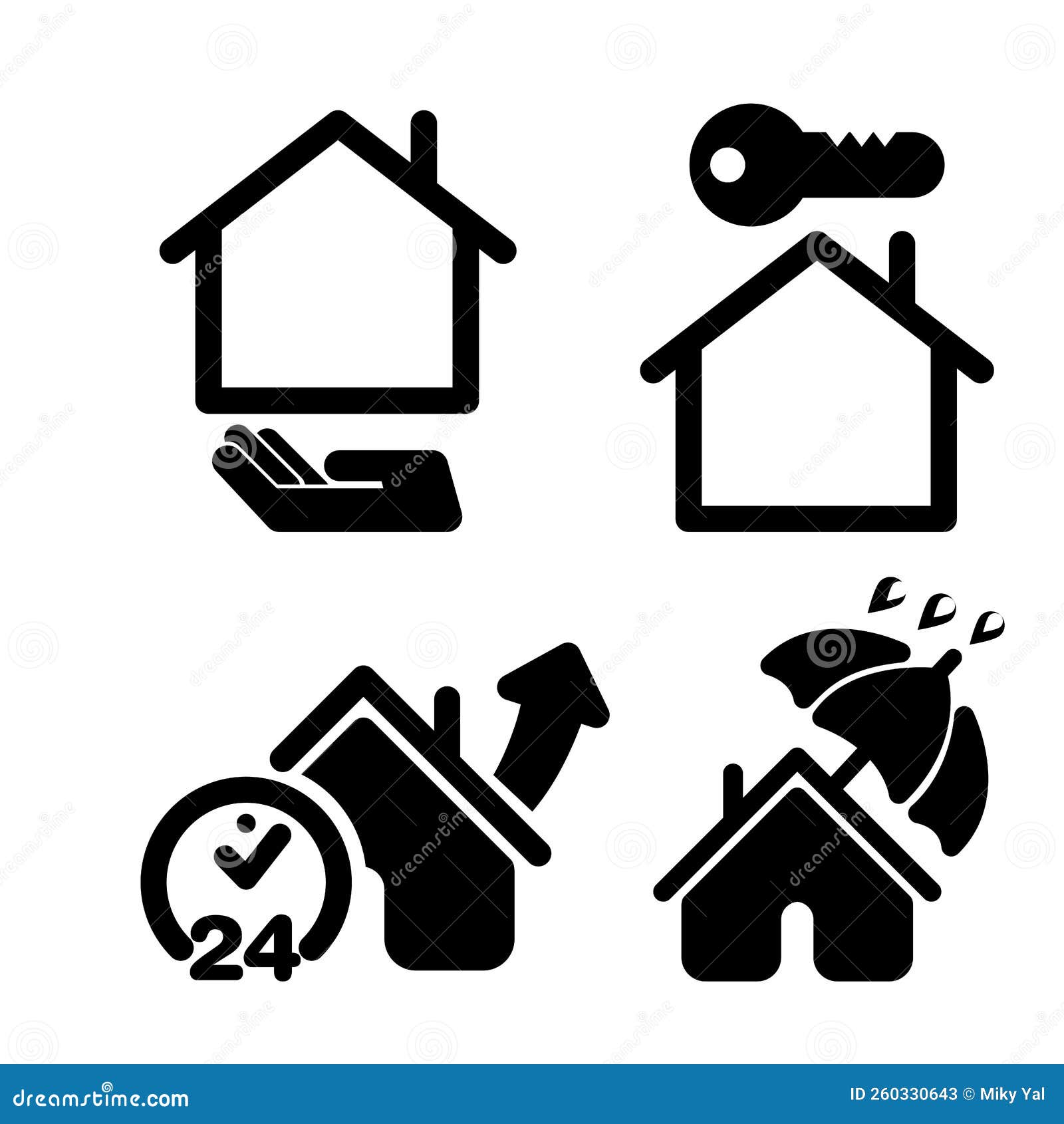 Home Vector Line Icon. House Vector Illustration Symbol. Houses Vector ...