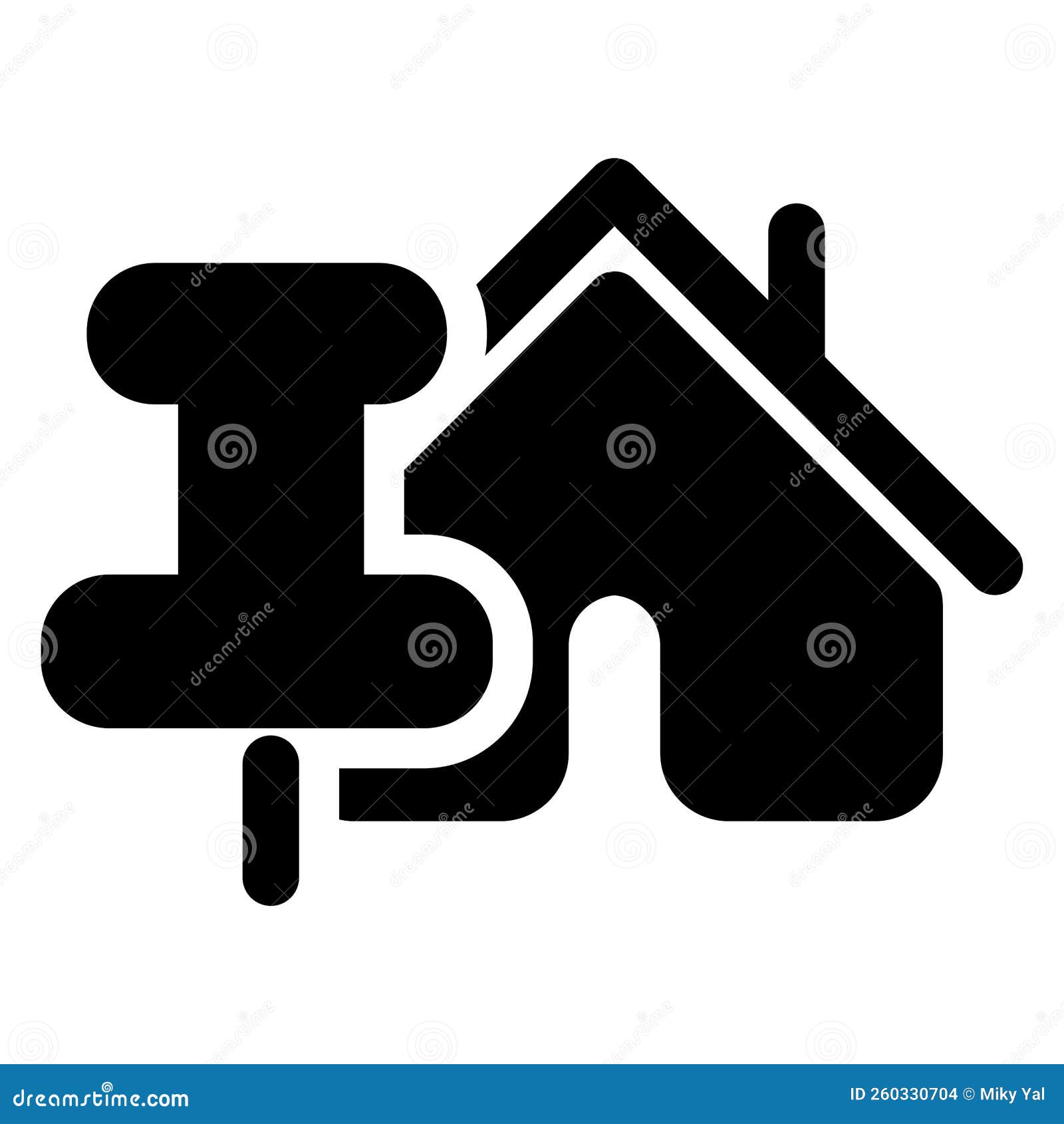 Home Vector Line Icon. House Vector Illustration Symbol. Houses Vector ...