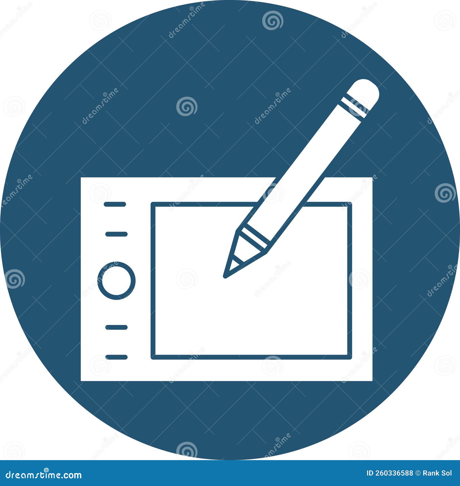 Drawing Tablet Which Can Easily Modify or Edit Stock Vector ...