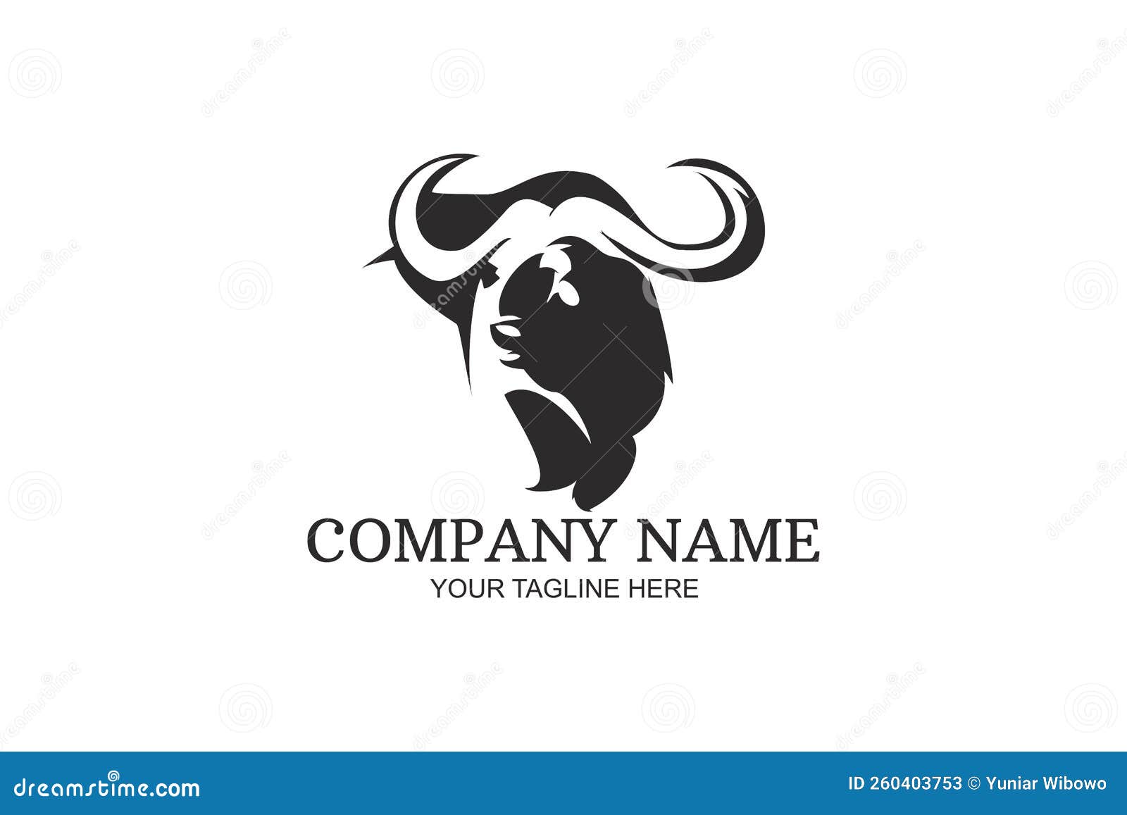 Bull Company Logo Vector Illustration. Suitable for Business Company ...
