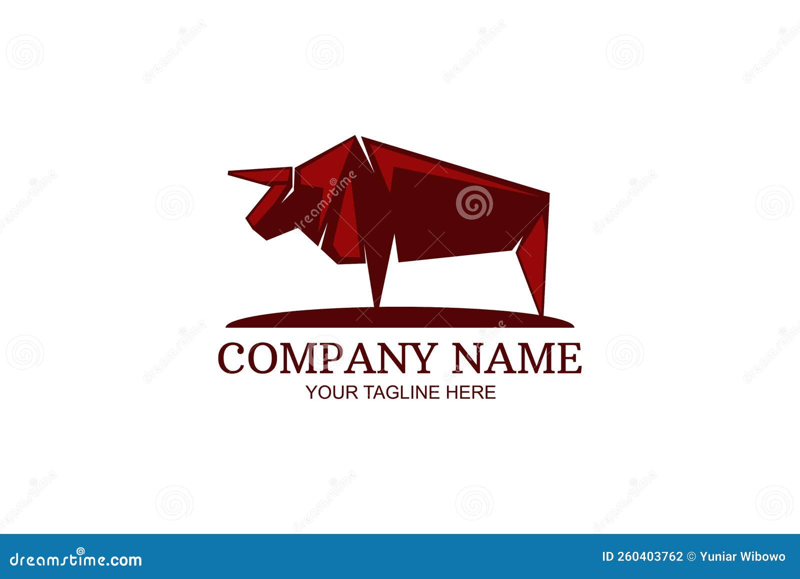 Bull Company Logo Vector Illustration. Suitable for Business Company ...