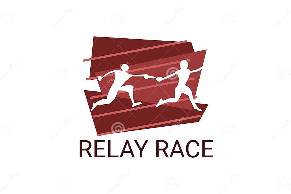 Relay Race Sport Vector Line Icon. Practice Relay Race Stock Vector ...
