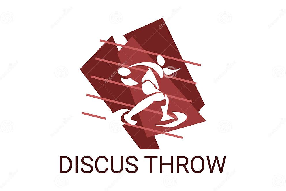 Discus Throw Sport Vector Line Icon. Discus Throw Stance Stock Vector ...