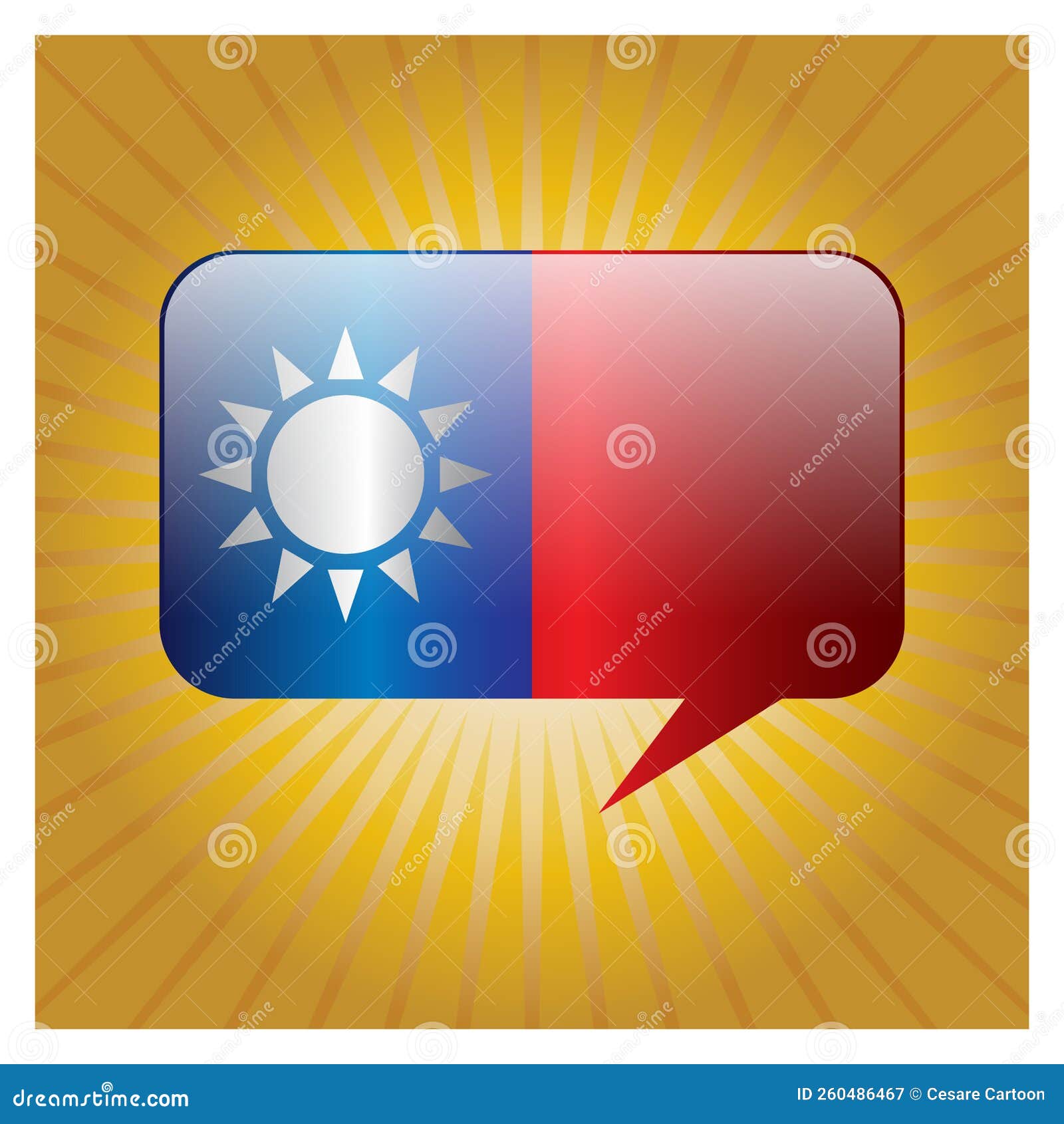 Cartoon Taiwan Map With Taipei Tower Illustration | CartoonDealer.com ...