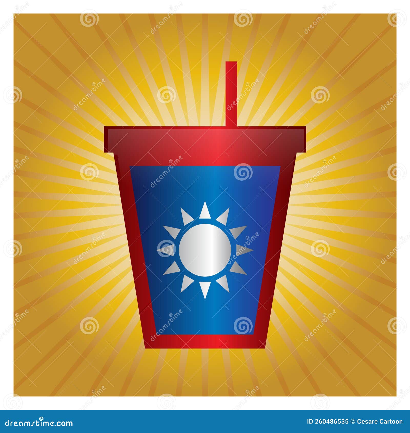 Cartoon Taiwan Map With Taipei Tower Illustration | CartoonDealer.com ...