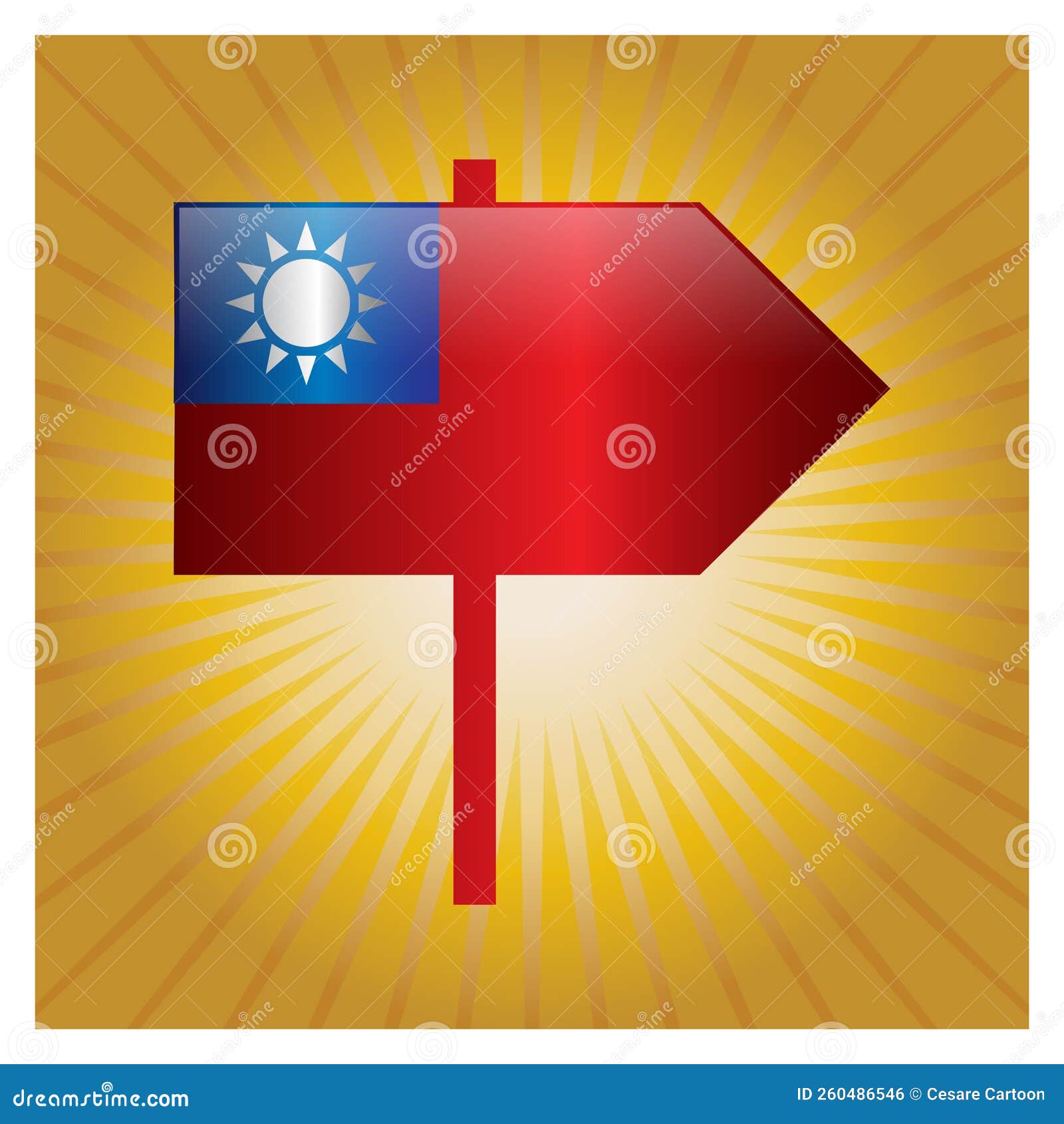 Cartoon Taiwan Map With Taipei Tower Illustration | CartoonDealer.com ...