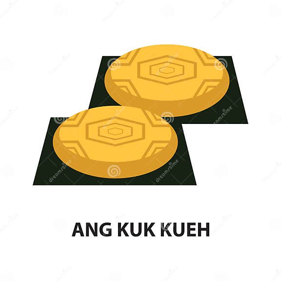 Cartoon ang kuk kueh stock vector. Illustration of cartoon - 260487694