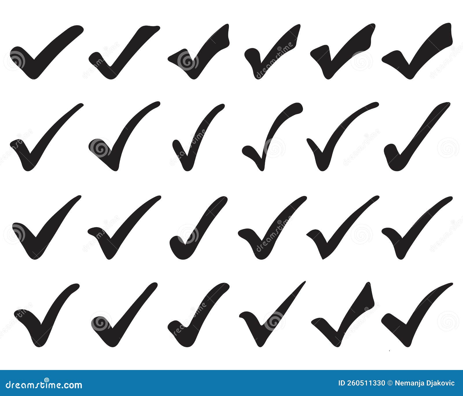 Black check mark icon stock illustration. Illustration of abstract ...