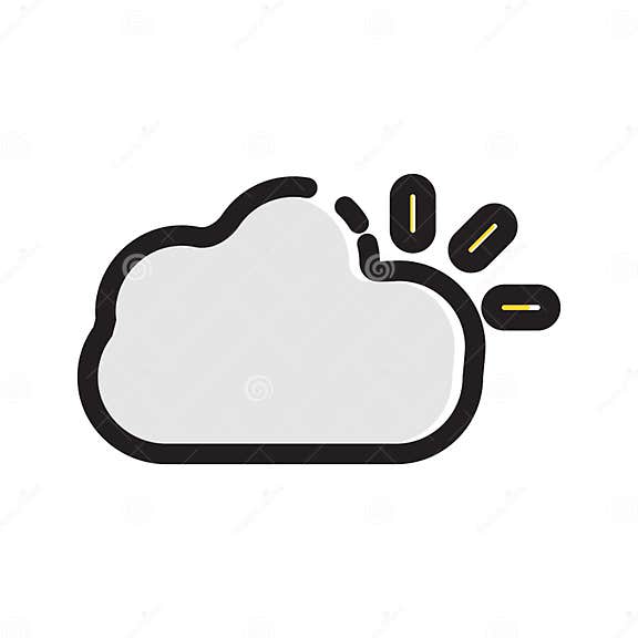 Cartoon weather cloudy stock vector. Illustration of simple - 260555565