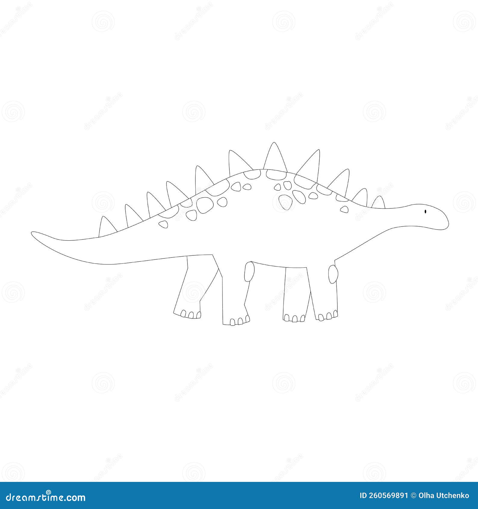Print. Stegosaurus Coloring Book. Dinosaur. Dinosaur Lines. Education ...