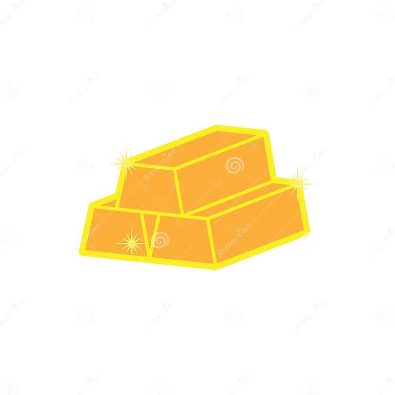 Cartoon gold bar stock vector. Illustration of design - 260619903