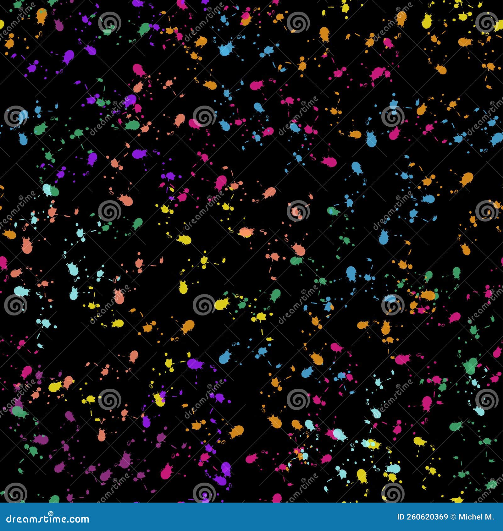 Abstract Paint Splash Vector Fashion Background Pattern Seamless Stock ...