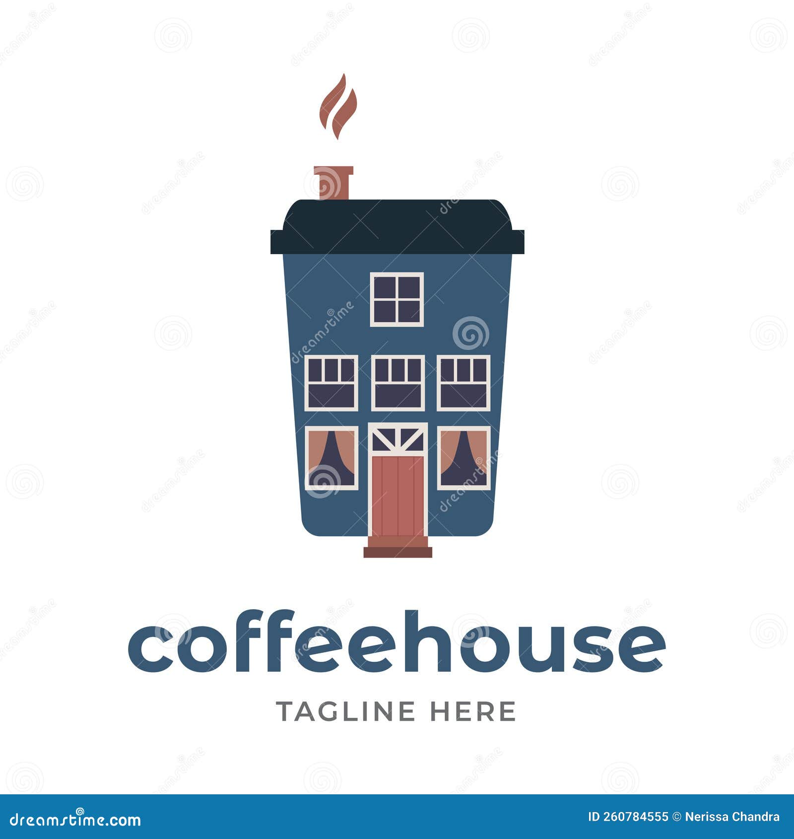 Coffee House Identity Logo Template Stock Vector - Illustration of ...