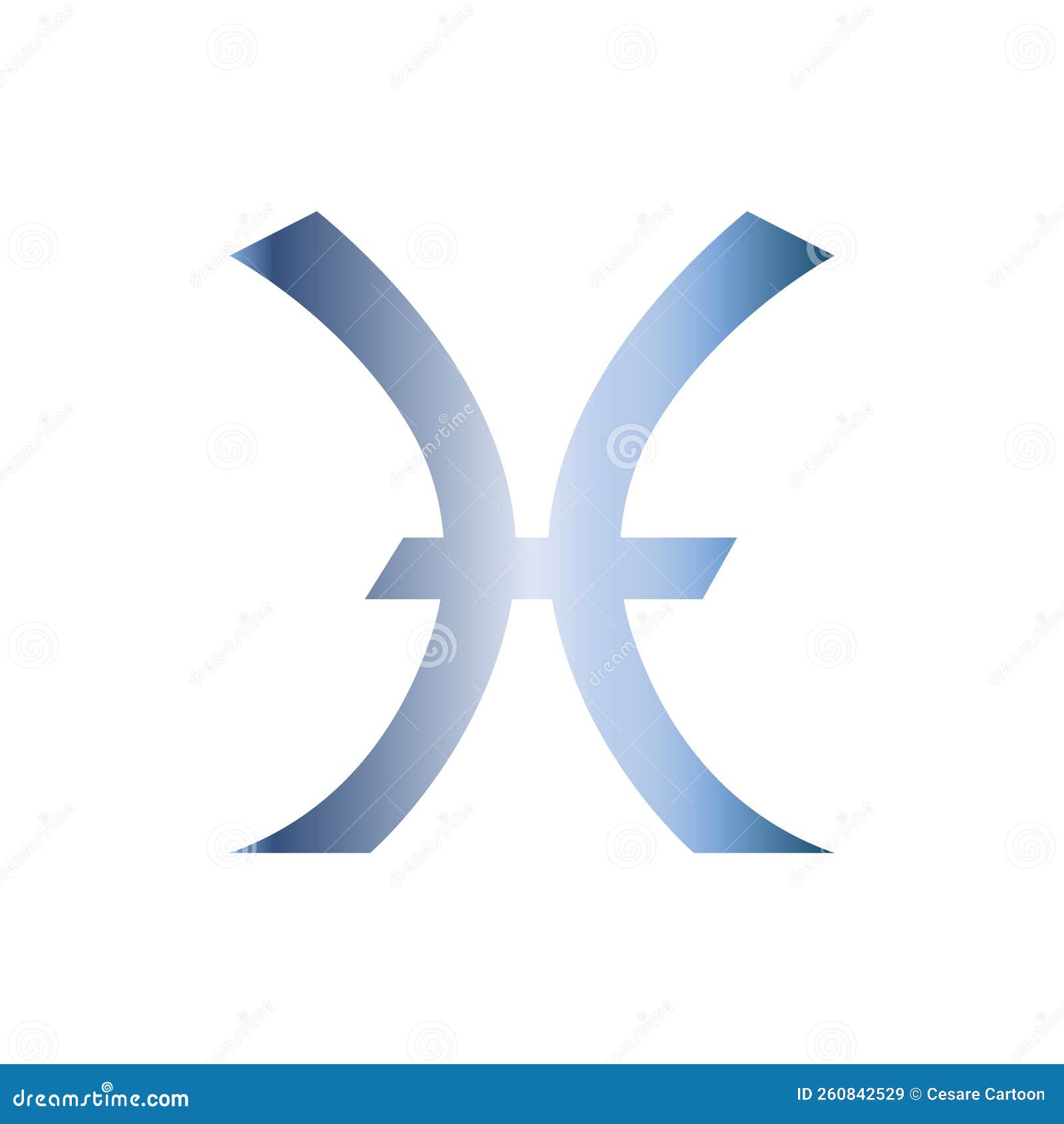 Shiny zodiac symbol pisces stock vector. Illustration of horoscope ...
