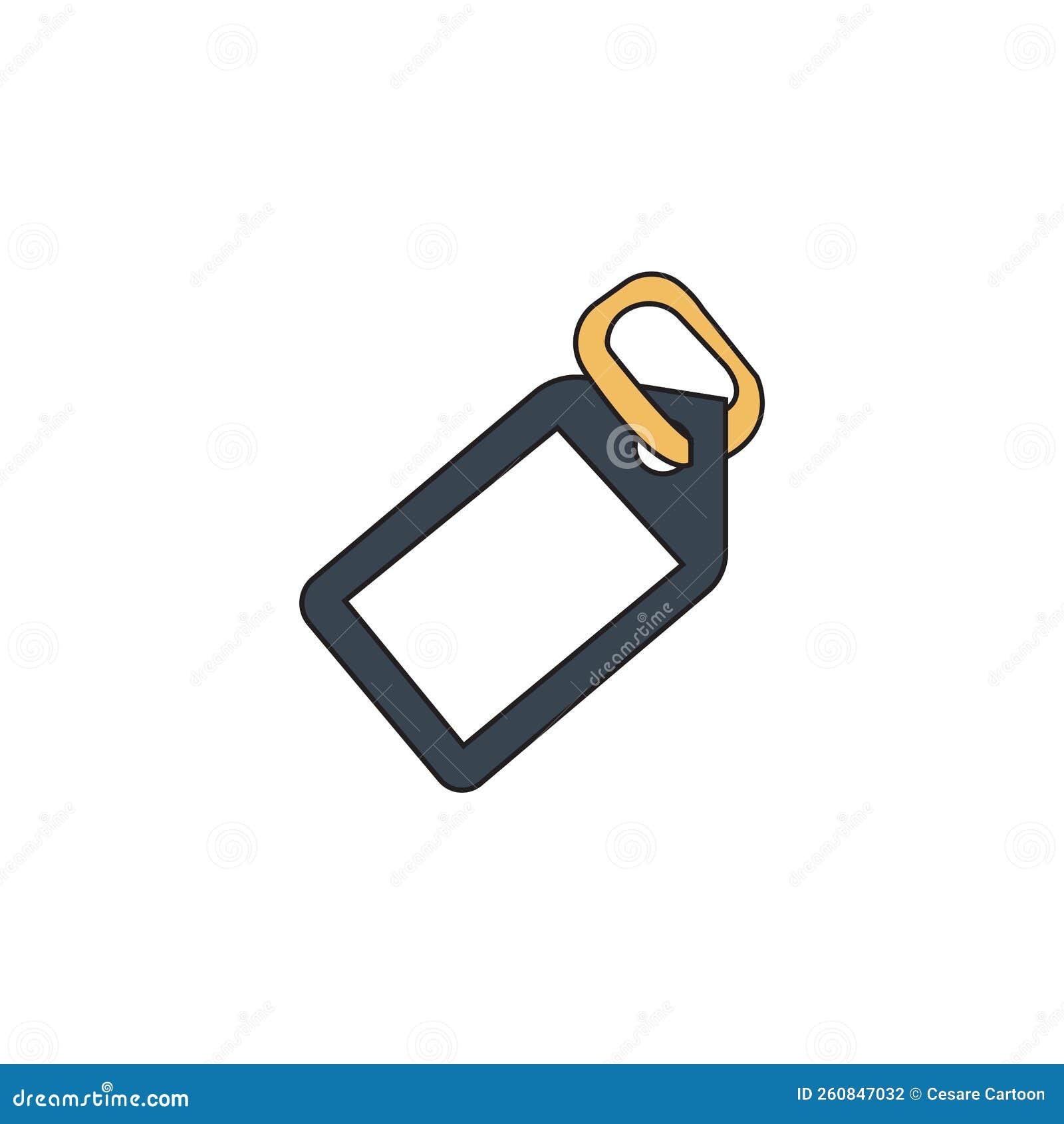 Cartoon tag stock vector. Illustration of business, icon - 260847032