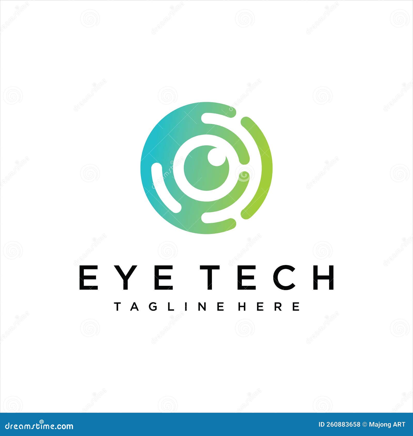 Eye Tech Logo Design , Eye Symbol Icon Stock Vector - Illustration of identity, shape: 260883658